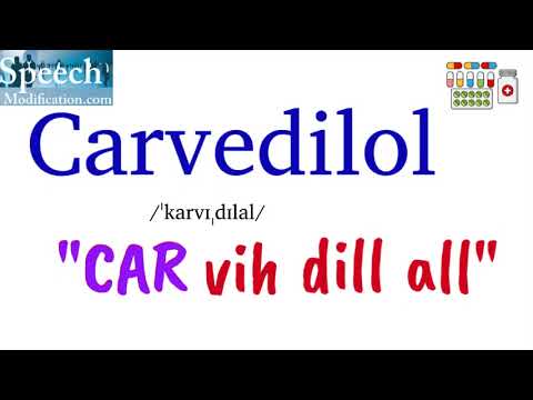 How to Pronounce Carvedilol