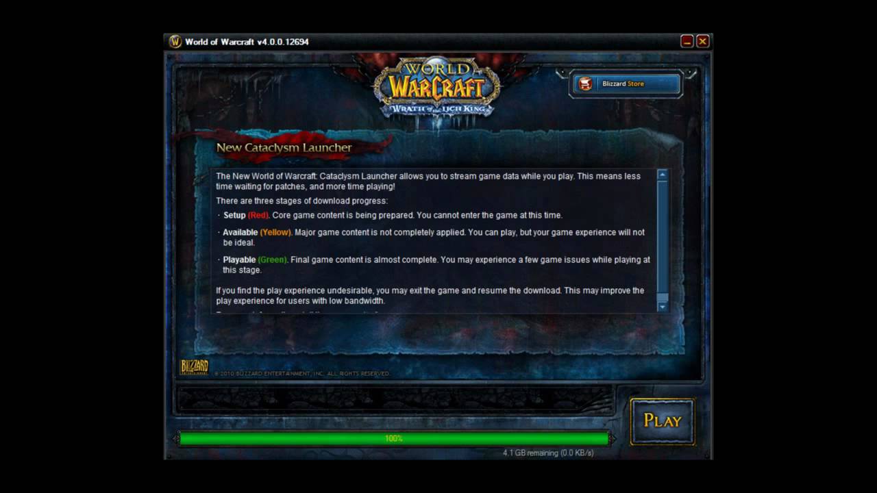 WoW Cataclysm Guide - An explanation of streaming technology