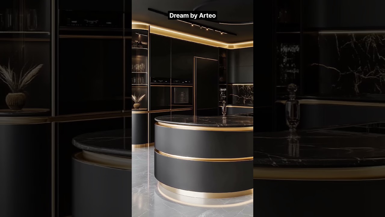 Elegance Begins With Function! Bold black finish Kitchen | Arteo Luxury