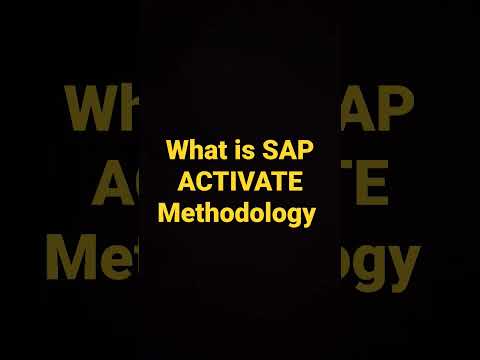 What is SAP Activate Methodology? #SAPACTIVATE #SAPPROJECTMANAGEMENT