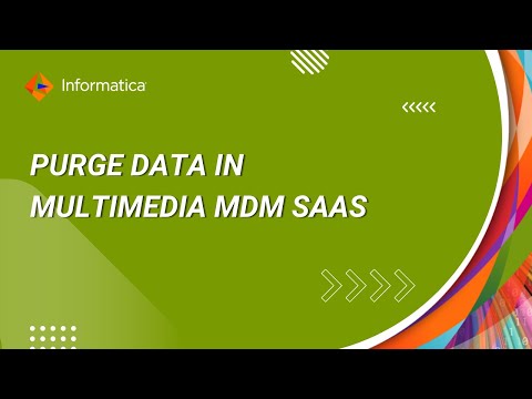 How to Purge Data in Multimedia MDM SaaS