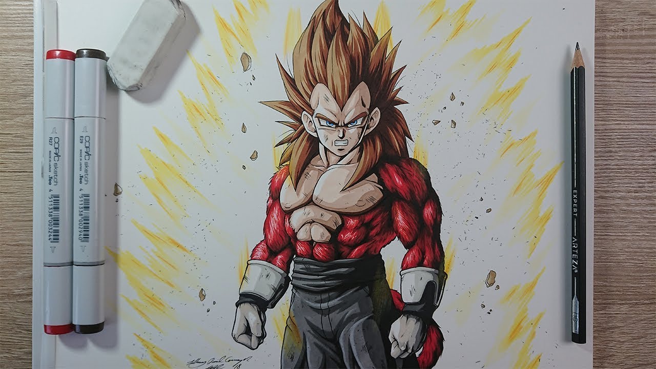 VEGETA SSJ4 | Original/No Reference Drawing | *DB Heroes*