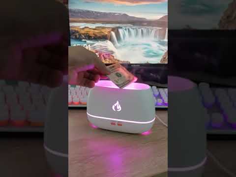 Colorful Flame Humidifier Flame Color Noiseless Essential Oil Diffuser 🔥🔥 #shorts #funny