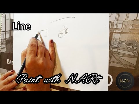definition of Line || Lecture art || art lesson #drawingtechniques #paintwithnart #urduhindi .
