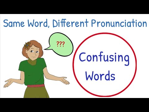 English Words that Look the Same but Sound Different