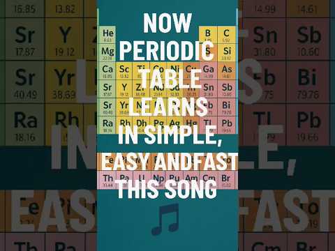 Periodic Table Made EASY with This Song 🎶🧪 #shorts #chemistry #youtubeshorts #trending #viral #yt