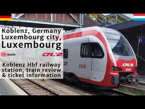From Koblenz in Germany to Luxembourg city in Luxembourg by local express train RE11 trip report