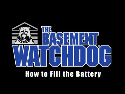 How to fill a Basement Watchdog Standby Battery - Sump Pump Installation Tips