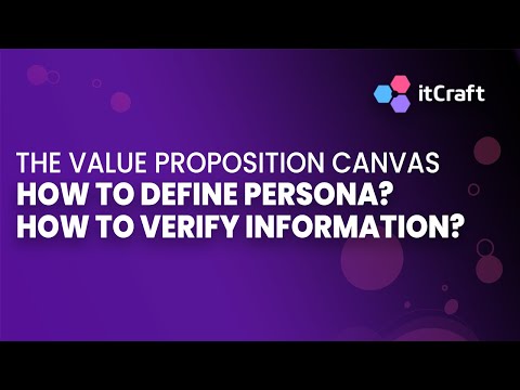 THE VALUE PROPOSITION CANVAS - HOW TO DEFINE PERSONA? HOW TO VERIFY INFORMATION?