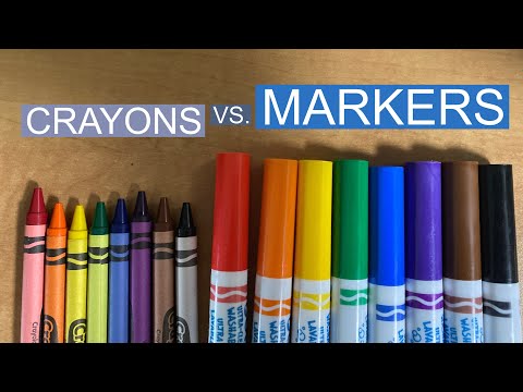 How are Crayons and Markers Look Different? | Explain How | Colorful Arts