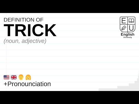 TRICK meaning, definition & pronunciation | What is TRICK? | How to say TRICK