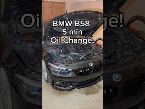 5 min Oil Change! #bmw #b58 #modified #turbo #tuning #440 #diy #upgrade #oil #car