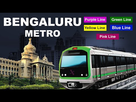 Bengaluru Metro All Lines with Animated Route Map Explained With Stations List | Infra World