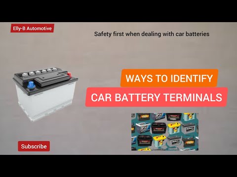 How to identify the POSITIVE and NEGATIVE TERMINAL of your car battery.