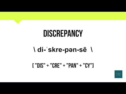 How To Pronounce Discrepancy | Meaning | Pronunciation