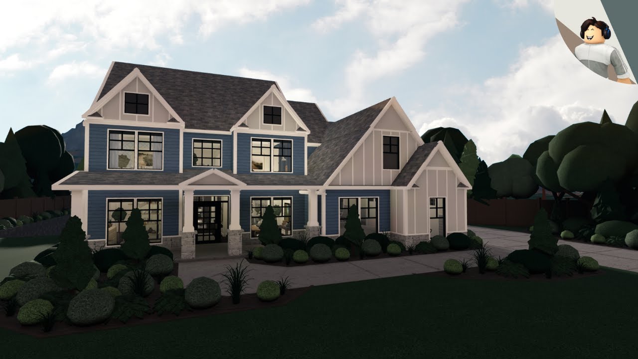 Chic Family Craftsman | Bloxburg Speedbuild