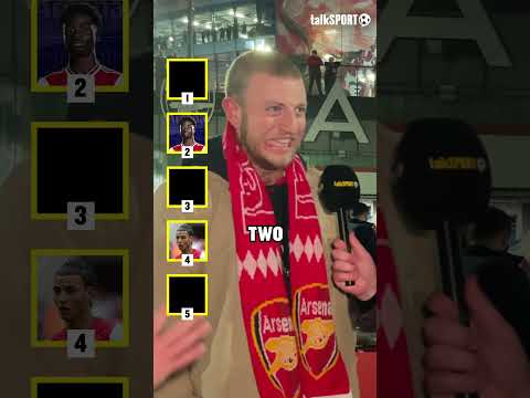 Blind Ranking Arsenal Players #football #talksport #arsenal