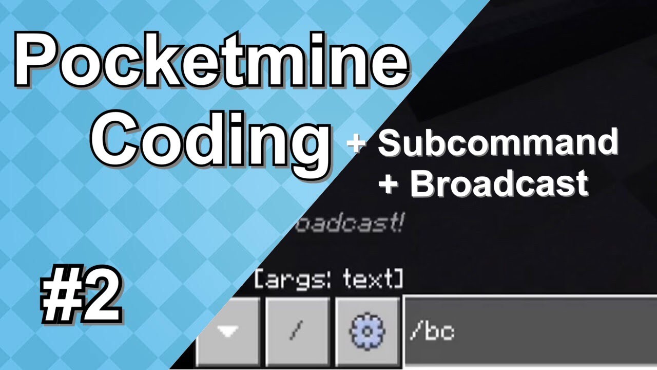 Pocketmine Coding Tutorial #2 | Subcommand und Broadcast