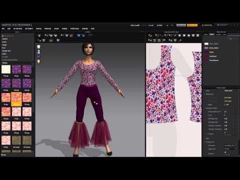 Marvelous Designer Beginner Tutorial - How to Texture Clothes & Change Colors