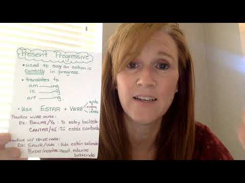 Present Progressive Tense in Spanish