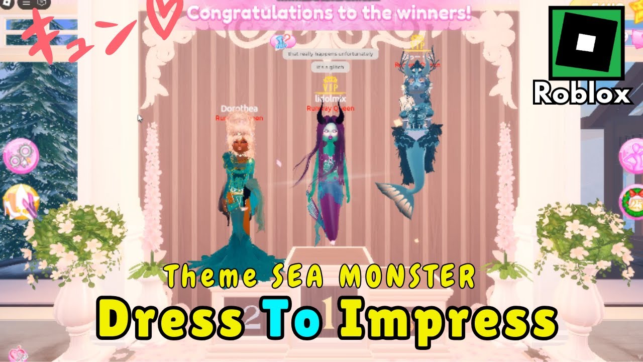 Theme Sea Monster in gameplay DTI Roblox | Dress To Impress