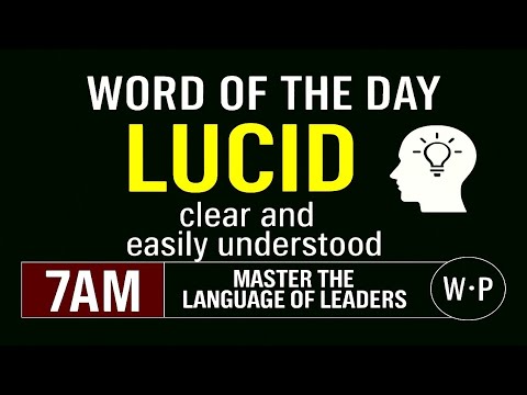 "Make Your Ideas Crystal Clear | Word #12 Lucid – Speak with Clarity & Confidence"