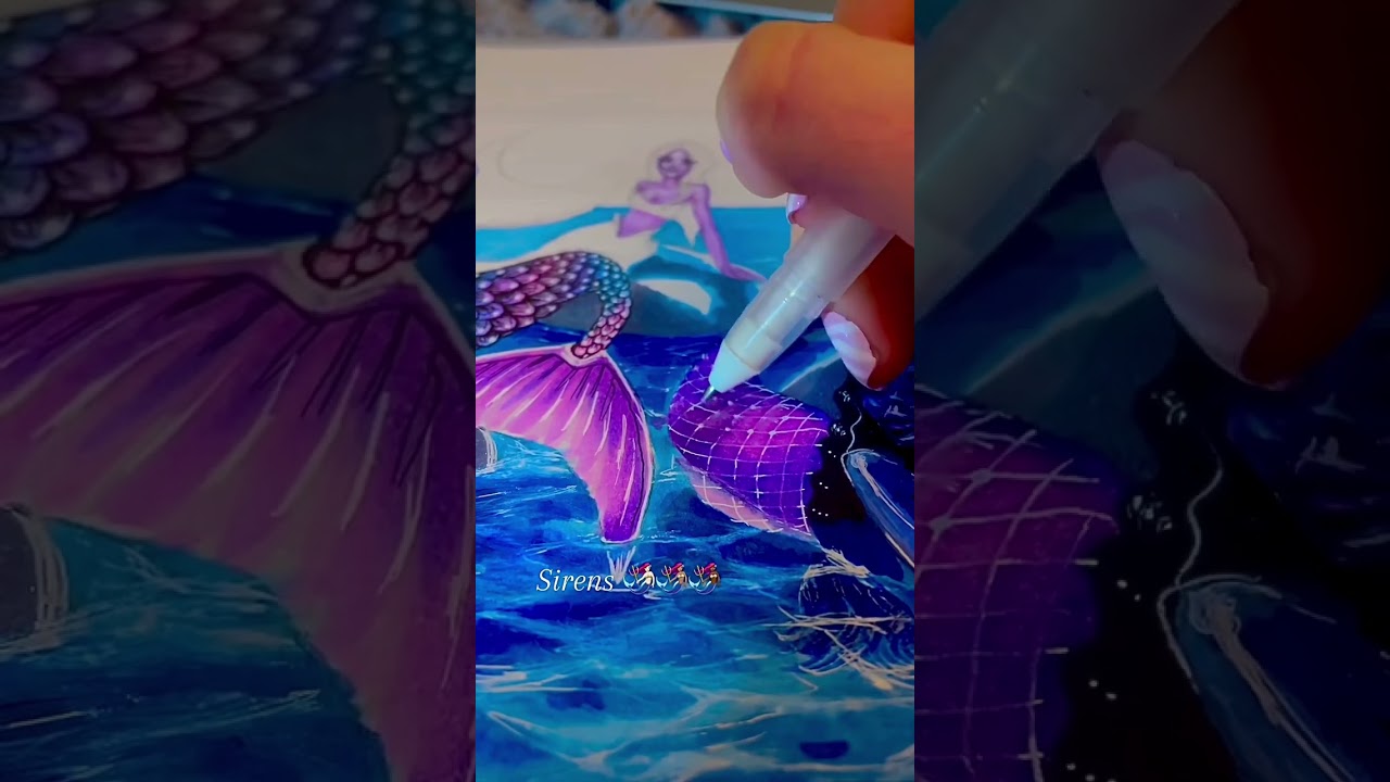 Drawing mermaids 🧜🏾‍♀️ 🥰🥰🥰 #mermaid #drawing