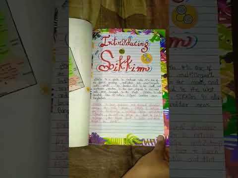 Sikkim project file / culture dresses and places// # learning & craft/ @learningcraft1862