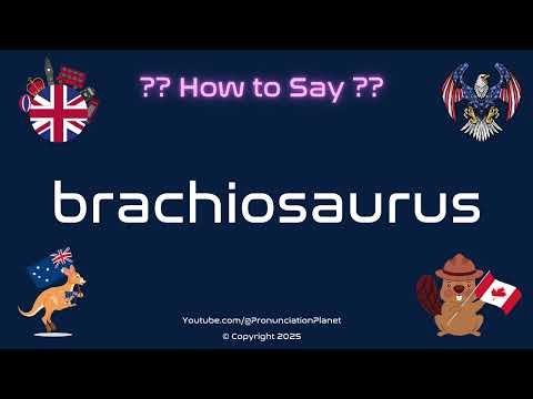 🦕🌳 How to Pronounce brachiosaurus? (CORRECTLY) | Pronunciation Planet