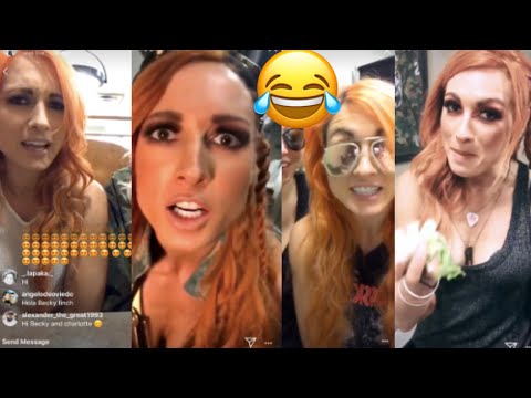 WWE's Becky Lynch Best Puns/Rhymes (Funny Snapchat/Instagram Moments) ft. Charlotte, Miz Lana n MORE