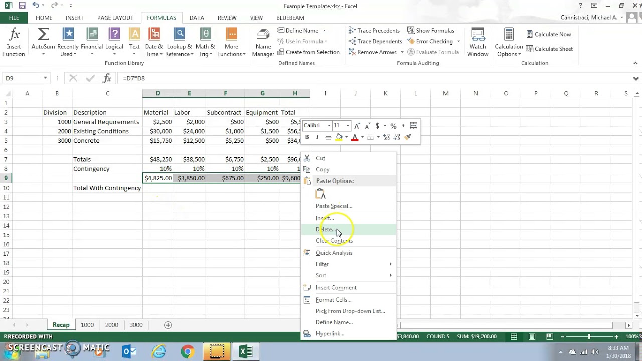 Creating a Summary Sheet Part 2
