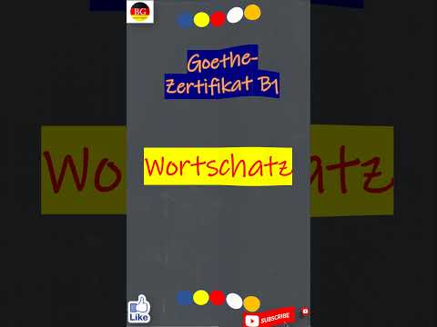 b1 Wortschatz | b1 | goethe zertifikat