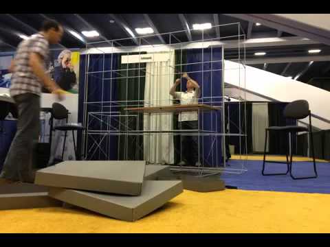 Set up of the Asthmapolis booth at ATS 2012