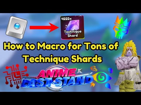????New BEST How To Macro for TONS of Technique shards in [Anime Last Stand]????