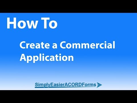 Simply Easier ACORD Forms - How To Create a Commercial Application (no sound)