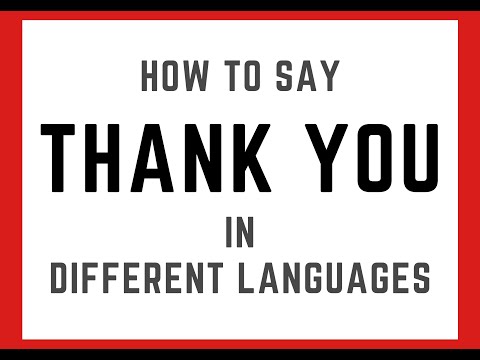 How to Say Thank You in Different Languages - TDL