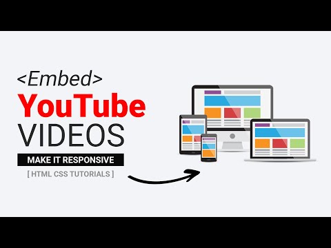 Embed a YouTube Video in HTML and Make it Responsive | HTML/CSS | DesignTorch