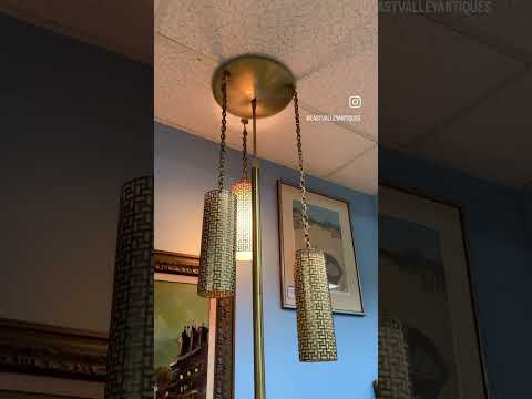 Mid Century Modern Tension Pole Lamp | Vintage Shop in Phoenix, AZ #antiquestore #sho #shopwithme