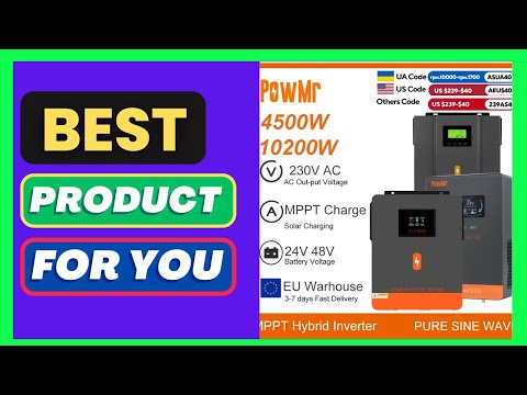 EU Stock 3KW 4.5KW 6.5KW 4.2KW 6.2KW 10KW 24V 48V 230Vac MPPT Charge