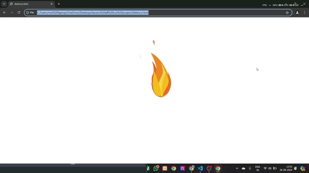 html css fire animation 🔥🥵