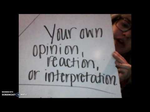 Writing an objective summary