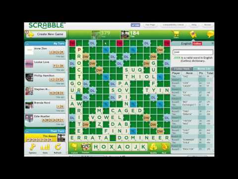 Playing Scrabble Online #210
