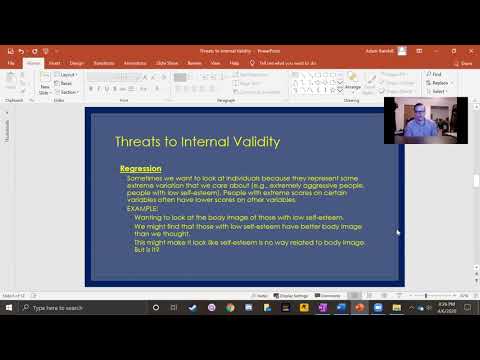 Threats to Internal Validity