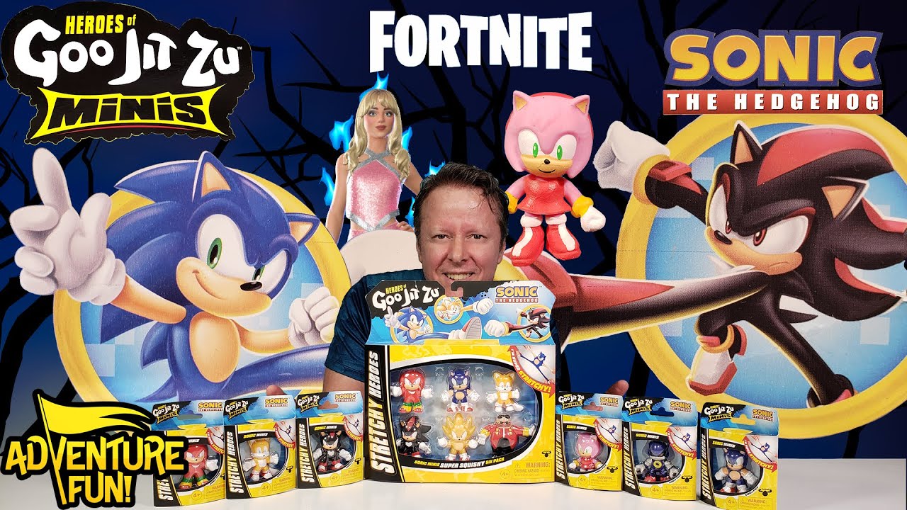 8 Heroes of Goo Jit Zu Minis Sonic The Hedgehog With Ultra Rare Amy AdventureFun Toy review!