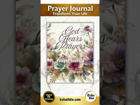 God Hears Prayer Prayer Journal PDF Printable Digital Instant Download #journaling #God #praying
