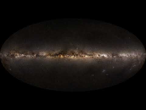 Full-sky movie of the Gaia DR2 catalogue and the motions of the stars (with zoom in)