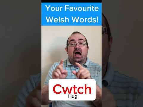 Here’s another favourite Welsh word, Cwtch. It means a hug or a small hiding place. #learnwelsh