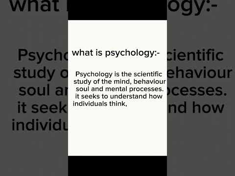 What is psychology #definition #education #shorts #scienceeducation