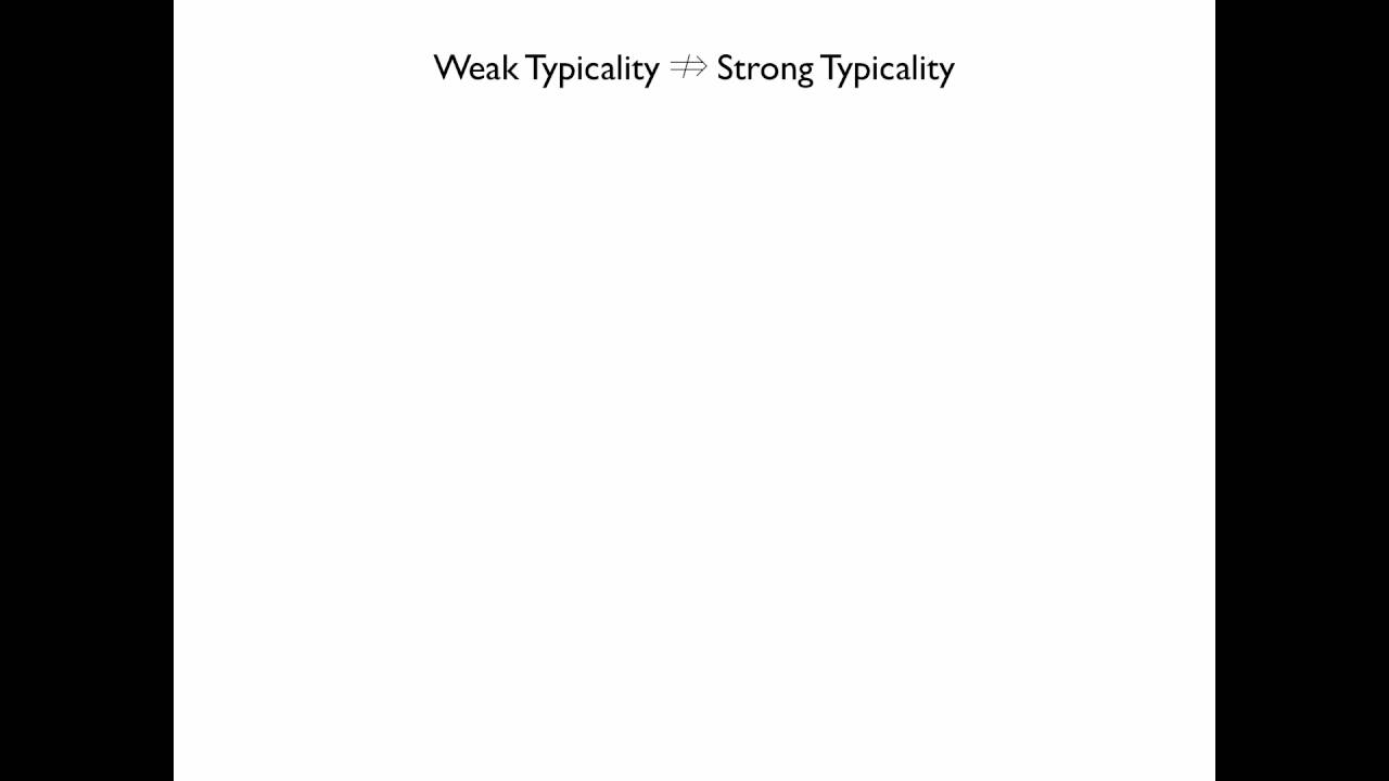 Chapter 6 Strong Typicality - Section 6.2 Strong Typicality Versus Weak Typicality