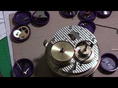 How I take apart a marine chronometer, Hamilton, Model 21, Part 2 of 2